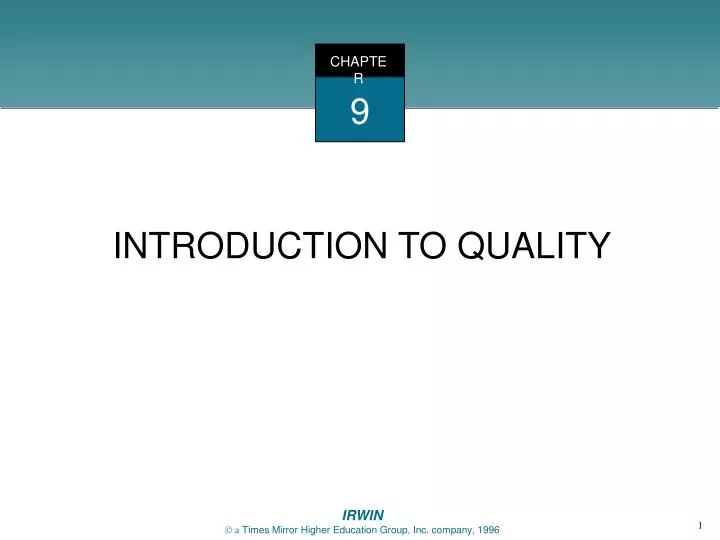 PPT - INTRODUCTION TO QUALITY PowerPoint Presentation, free download ...