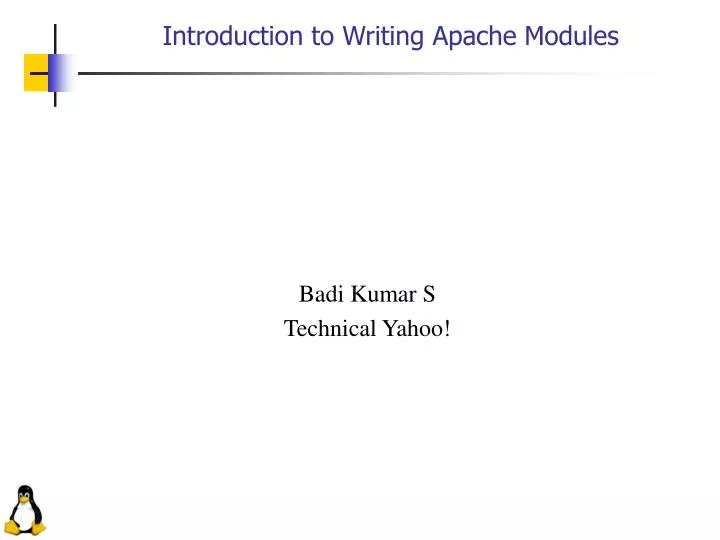 PPT - Introduction to Writing Apache Modules PowerPoint Presentation, free download - ID:573746