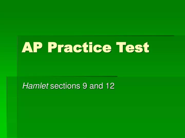 PPT - AP Practice Test PowerPoint Presentation, free download - ID:574671