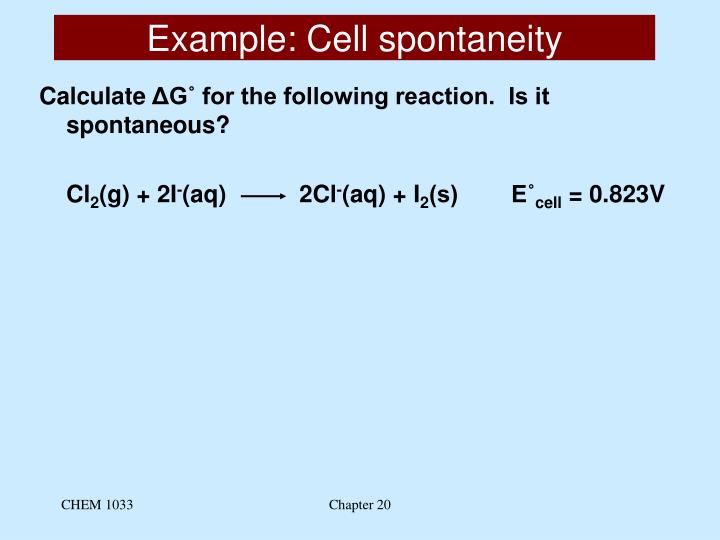 PPT - Chapter 20 Electrochemistry PowerPoint Presentation - ID:575238