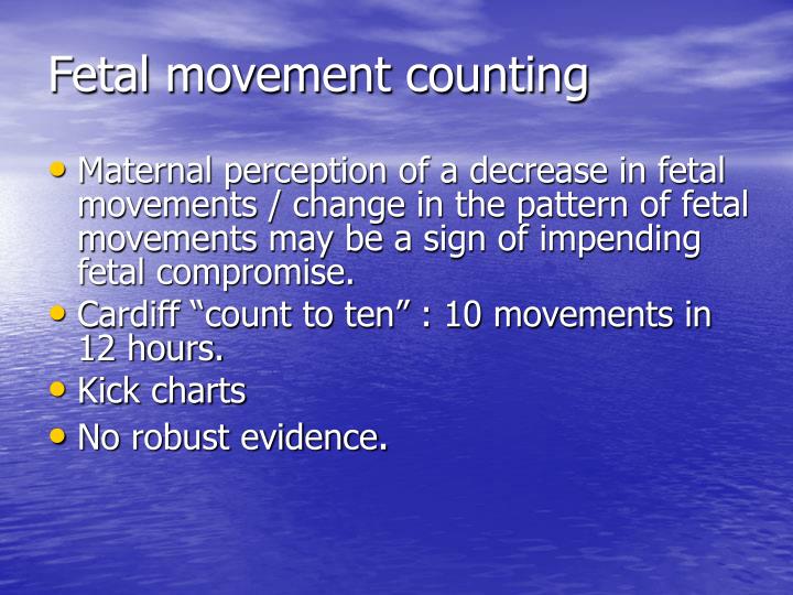 PPT - Fetal Wellbeing and Antenatal Monitoring PowerPoint Presentation ...