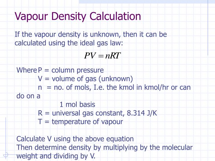 What Is Vapor Density at Robin Mattos blog