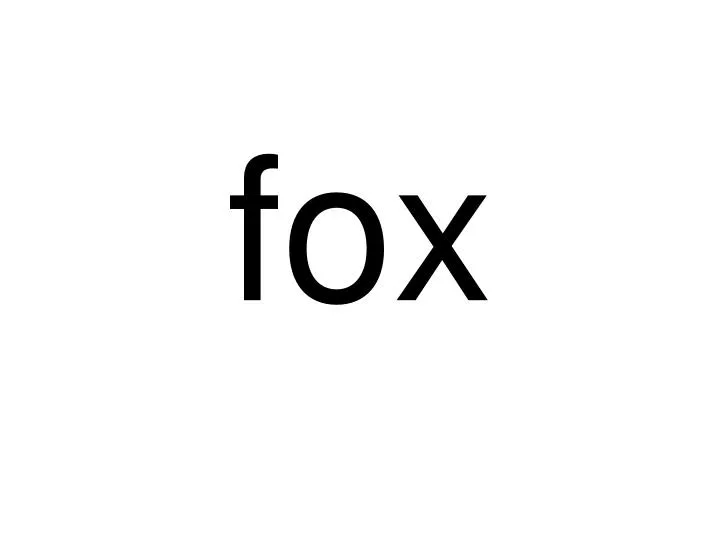 PPT - fox PowerPoint Presentation, free download - ID:576620