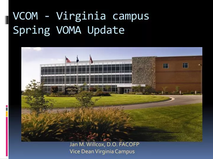 PPT - VCOM - Virginia campus Spring VOMA Update PowerPoint Presentation ...