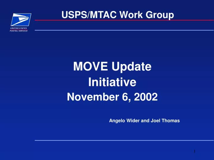 PPT - USPS/MTAC Work Group PowerPoint Presentation, free download - ID ...