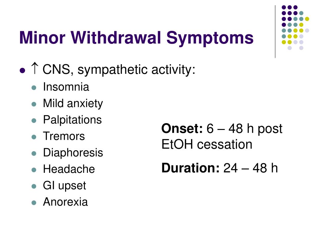 Ppt Alcohol Withdrawal Powerpoint Presentation Free Download Id 576915