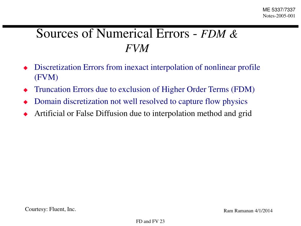 Ppt Introduction To Computational Fluid Dynamics Lecture 5