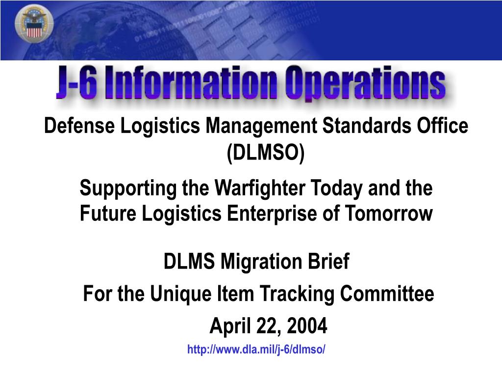 PPT - Defense Logistics Management Standards Office (DLMSO) Supporting ...