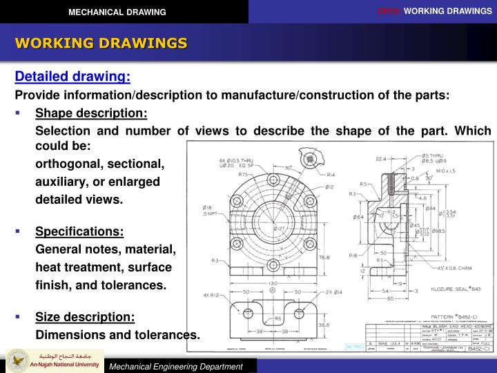 PPT - MECHANICAL DRAWING Chapter 12: WORKING DRAWINGS PowerPoint ...