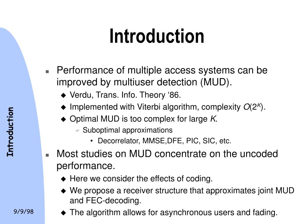 Ppt Iterative Multiuser Detection For Convolutionally Coded Asynchronous Ds Cdma Powerpoint