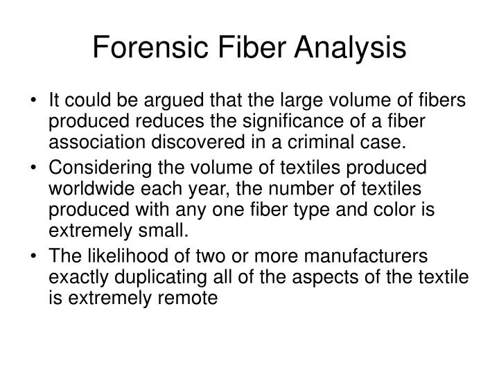 PPT - Forensics of Fiber Analysis PowerPoint Presentation - ID:578246