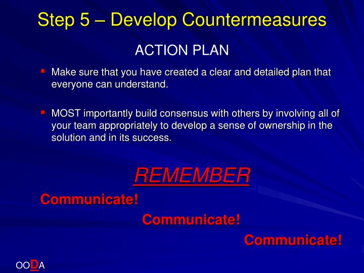 PPT - Introduction to the OODA Loop and the 8-Step Problem-Solving ...