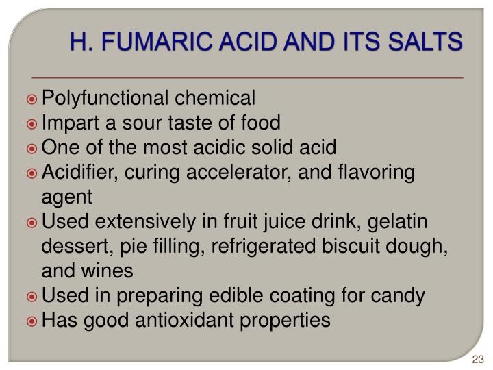 PPT - FOOD ACIDULANTS PowerPoint Presentation - ID:579550