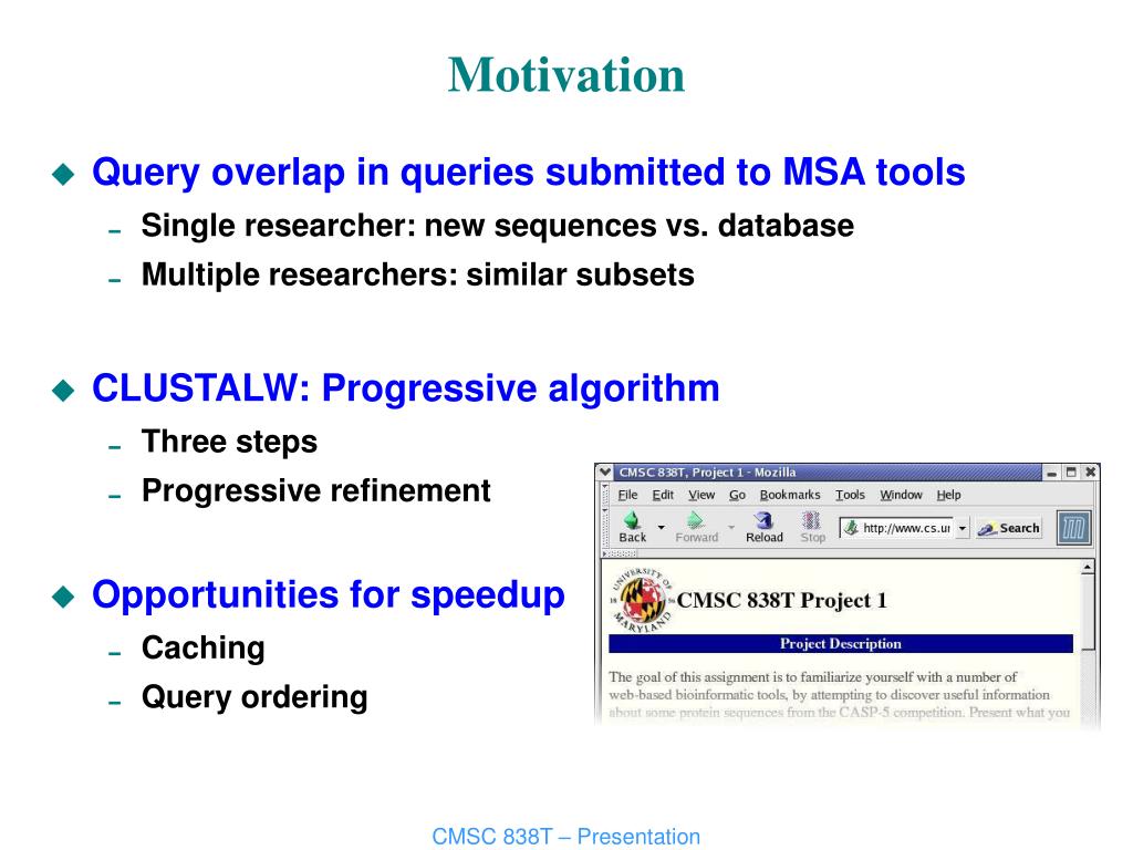 Ppt Improving Performance Of Multiple Sequence Alignment In Multi Client Environments
