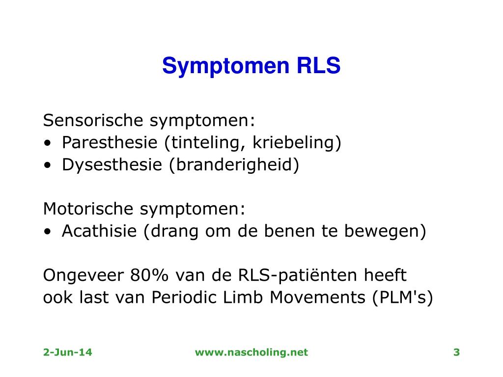 PPT - Restless Legs Syndrome (RLS) PowerPoint Presentation, free ...
