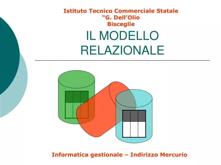 PPT - IL MODELLO RELAZIONALE PowerPoint Presentation, free download ...