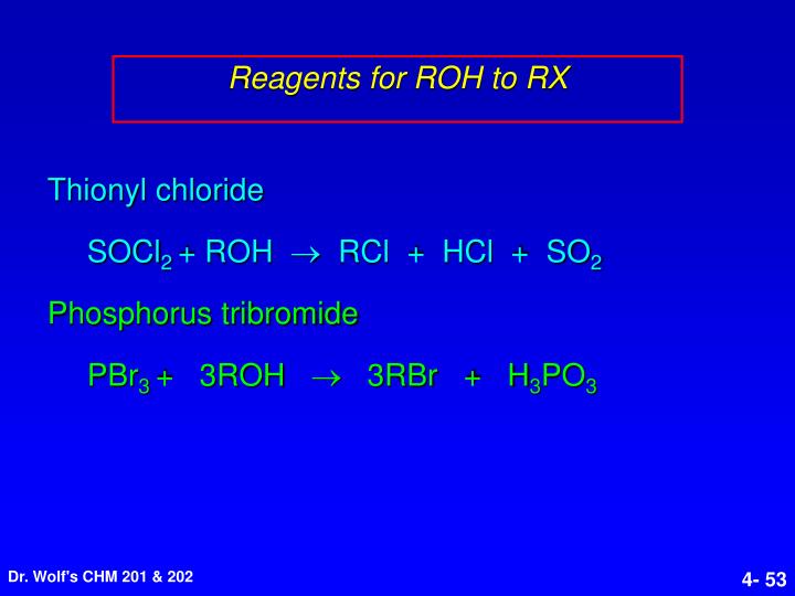 PPT - 4.8 Mechanism of the Reaction of Alcohols with Hydrogen Halides ...