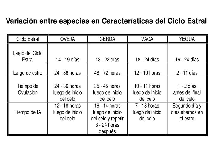 PPT - Entender el ciclo estral. Entender los cambios hormonales durante ...