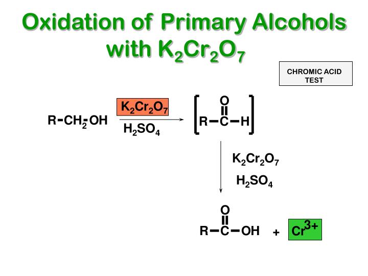 PPT - OXIDATIONS OF ALCOHOLS PowerPoint Presentation - ID:583555