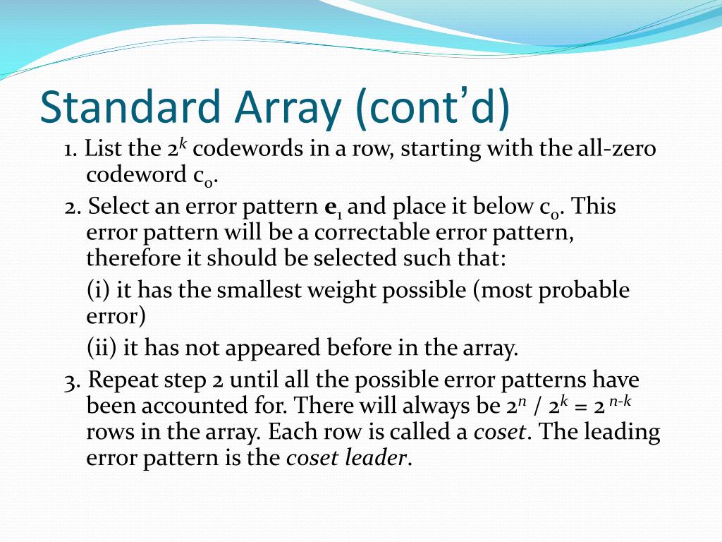 Ppt Linear Block Codes Powerpoint Presentation Free Download Id 583570
