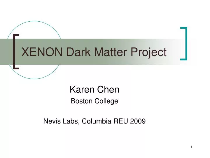 PPT - XENON Dark Matter Project PowerPoint Presentation, free download ...
