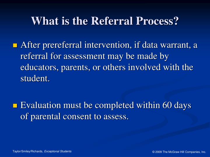 PPT - The Special Education Process: From Initial Identification to the ...