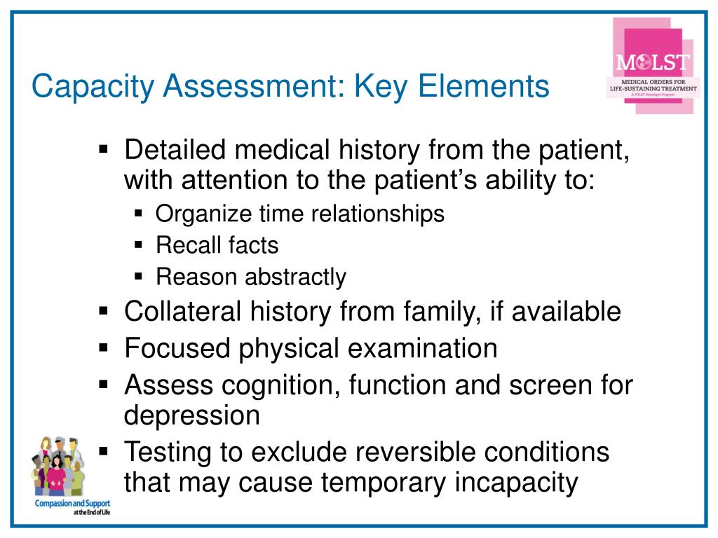PPT - Capacity Determination: Training Professionals to Comply with the ...