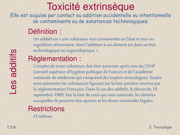 PPT - Toxicologie alimentaire PowerPoint Presentation - ID:585011