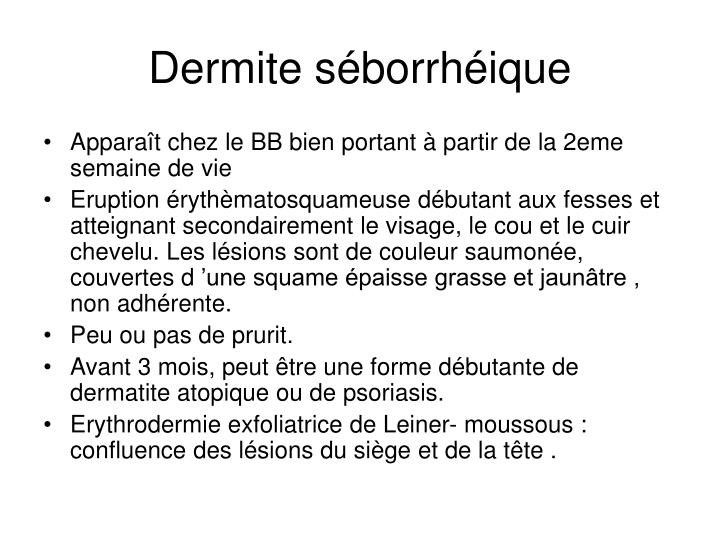 PPT - DERMATOLOGIE PEDIATRIQUE PowerPoint Presentation - ID:585992
