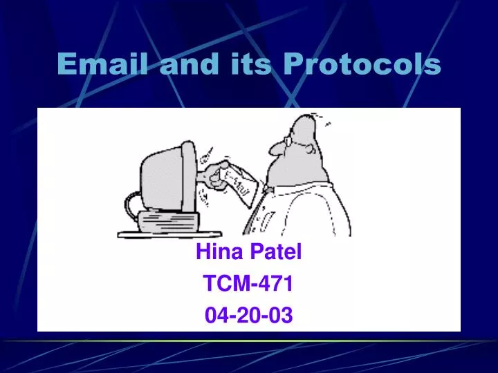 PPT - Email and its Protocols PowerPoint Presentation, free download ...