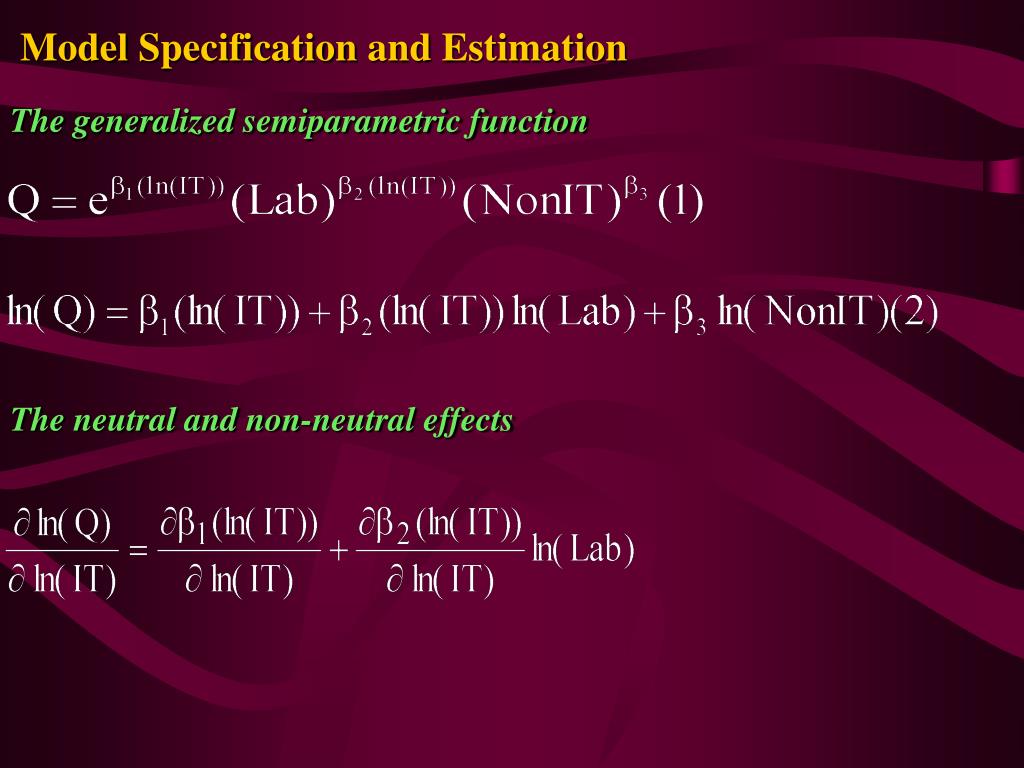 Ppt It Productivity And Productivity Paradox A Semiparametric Smooth