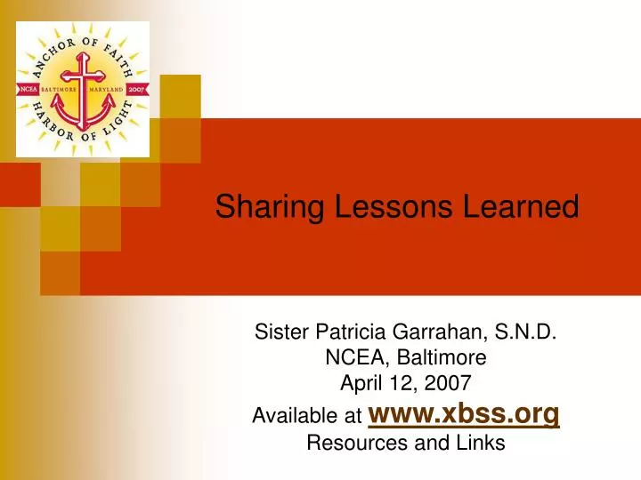 PPT - Sharing Lessons Learned PowerPoint Presentation, free download ... PPT - Sharing Lessons Learned PowerPoint Presentation, free download ...