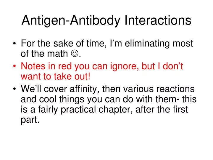 PPT - Antigen-Antibody Interactions PowerPoint Presentation, free ...