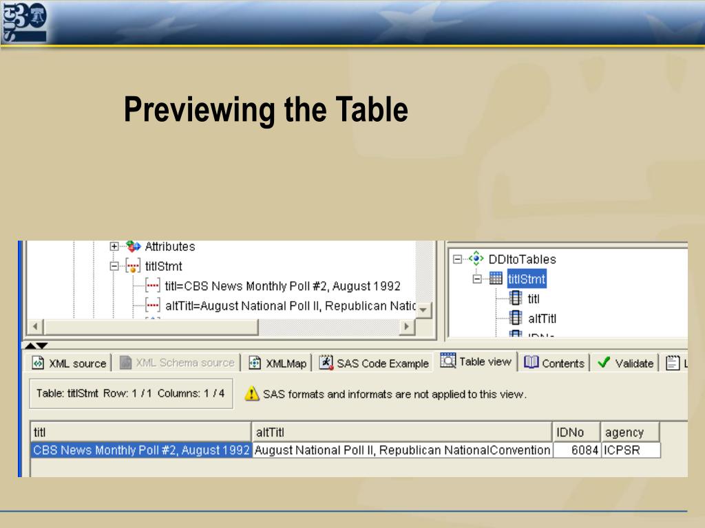 Ppt Using Xml Mapper And Xmlmap To Read Data Documented By Data Documentation Initiative Ddi
