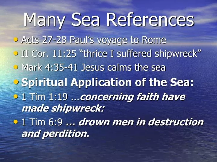 PPT - Many Sea References PowerPoint Presentation, free download - ID ...