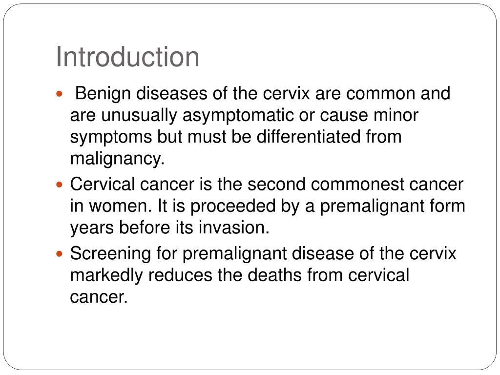 Ppt Benign And Premalignant Disease Of The Cervix Powerpoint