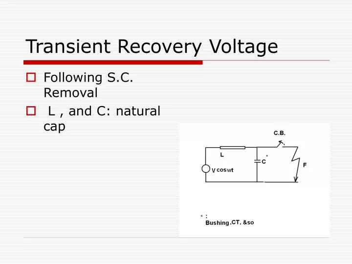 PPT - Transient Recovery Voltage PowerPoint Presentation, free download ...