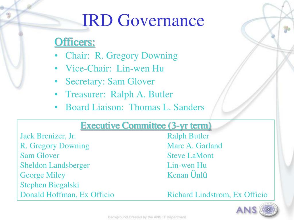 PPT - American Nuclear Society Isotopes and Radiation Division (IRD ...