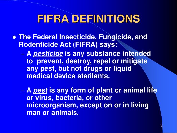 PPT - EPA’S PESTICIDE REGISTRATION PROGRAM PowerPoint Presentation - ID ...