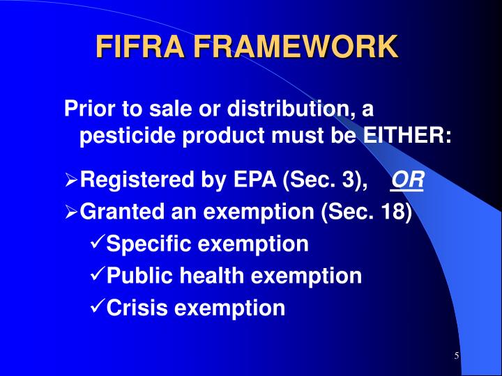 PPT - EPA’S PESTICIDE REGISTRATION PROGRAM PowerPoint Presentation - ID ...