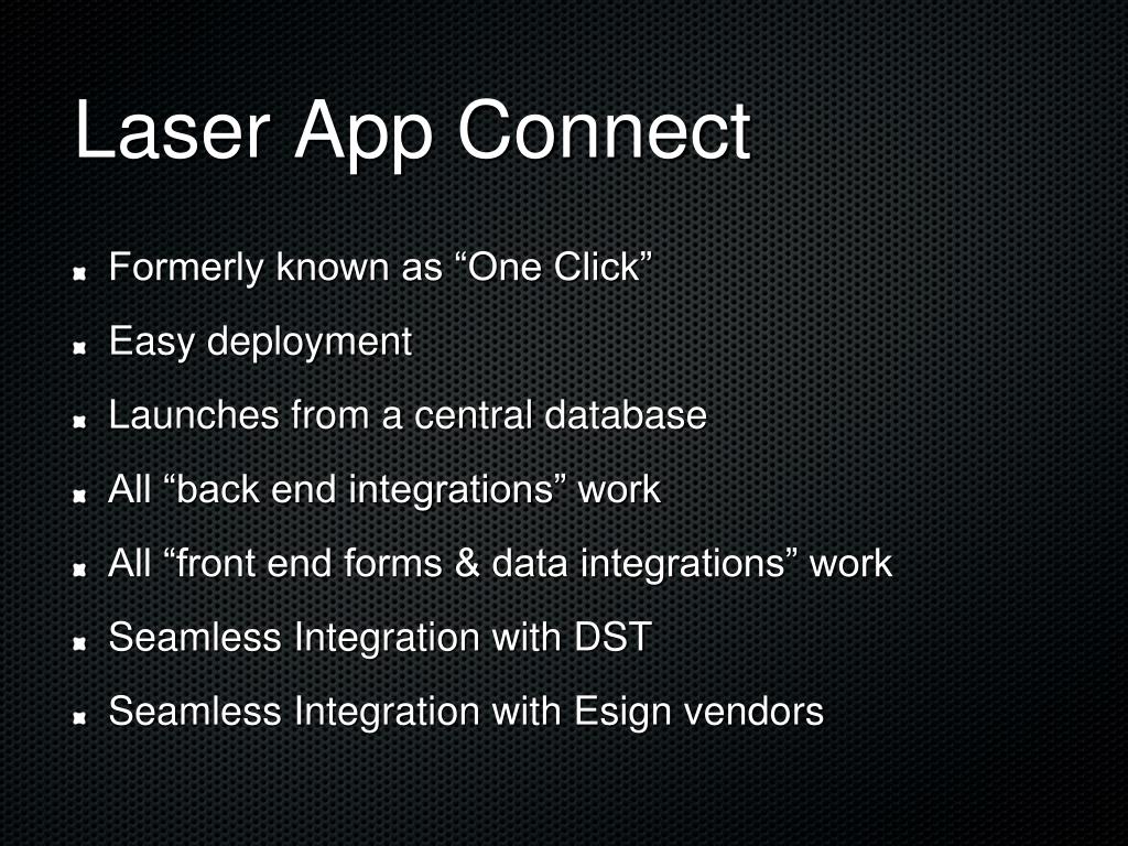 PPT - Laser App 2011 PowerPoint Presentation, free download - ID:592070