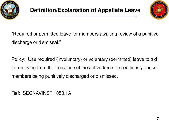 PPT - Navy & Marine Corps Appellate Leave Activity PowerPoint ...