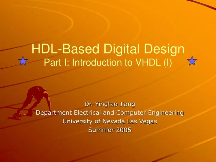 Ppt Hdl Based Digital Design Part I Introduction To Vhdl I Powerpoint Presentation Id592329