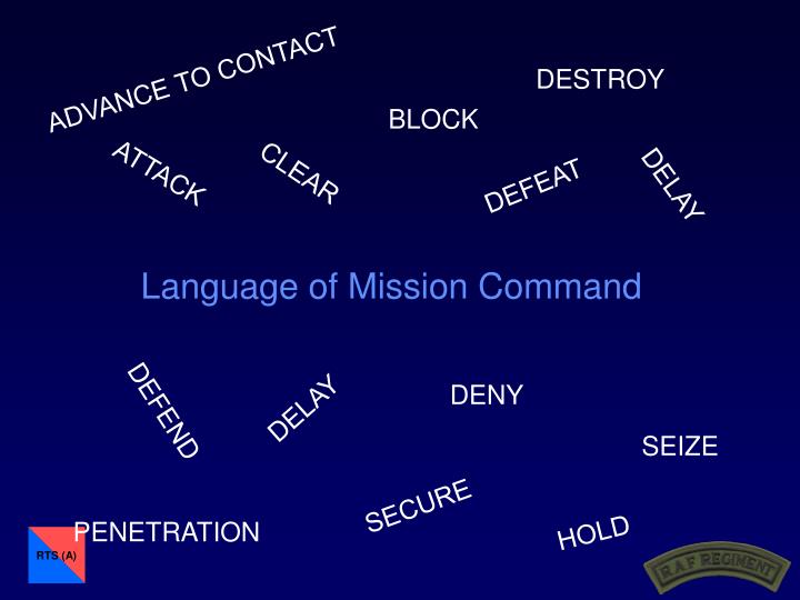 PPT - MISSION COMMAND PowerPoint Presentation - ID:593106