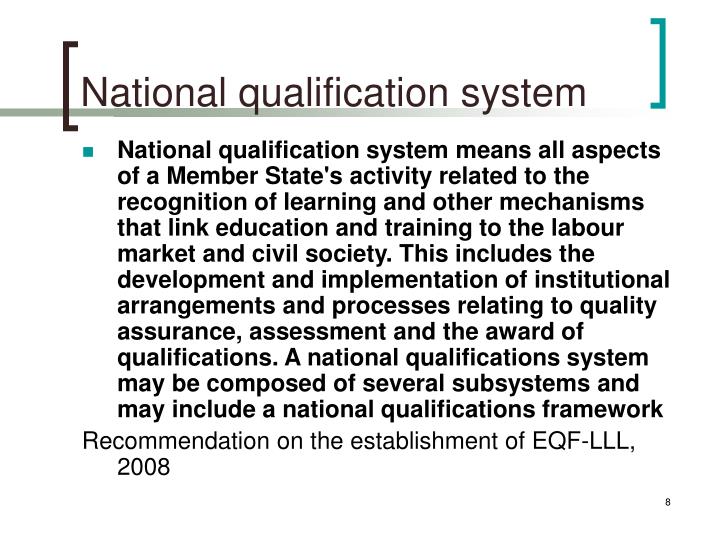 PPT - European Qualifications Framework (EQF), Learning Outcomes and ...