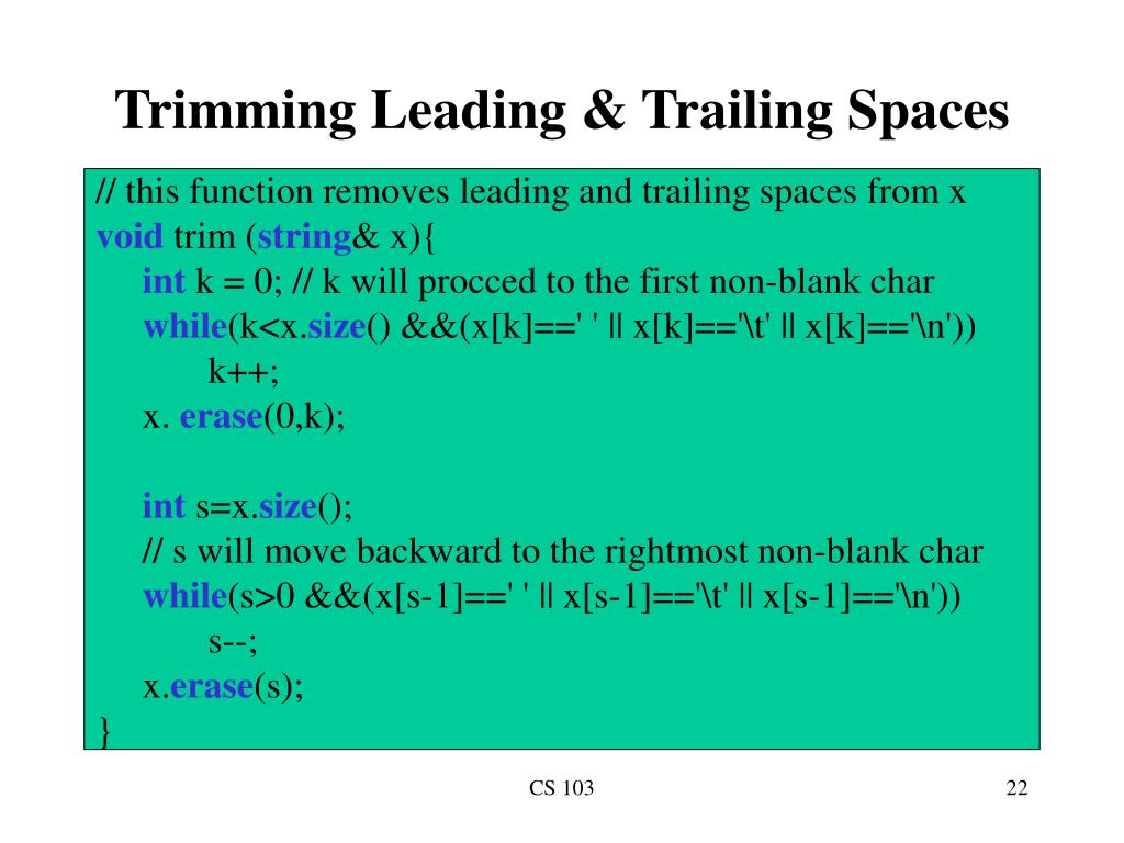 Bash Trim Trailing Spaces From String Design Talk