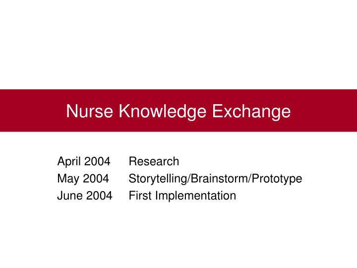 PPT - Kaiser Permanente’s Nurse Knowledge Exchange PowerPoint ...