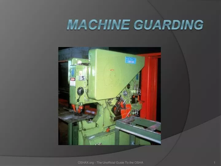 PPT - Machine Guarding PowerPoint Presentation, free download - ID:595617