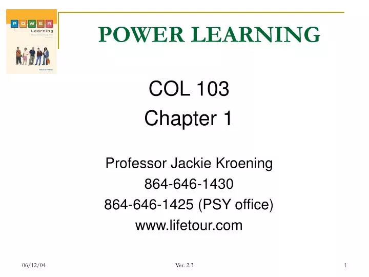 PPT - POWER LEARNING PowerPoint Presentation, free download - ID:596183