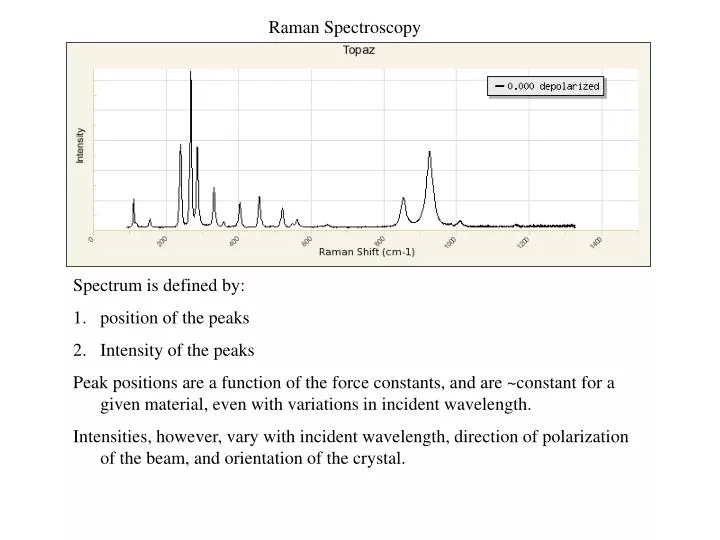 PPT - Raman Spectroscopy PowerPoint Presentation, free download - ID:596456